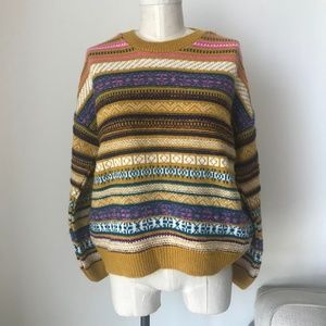 Urban Outfitters | Sweaters | Uo Taxi Driver Patterned Pullover Sweater ...